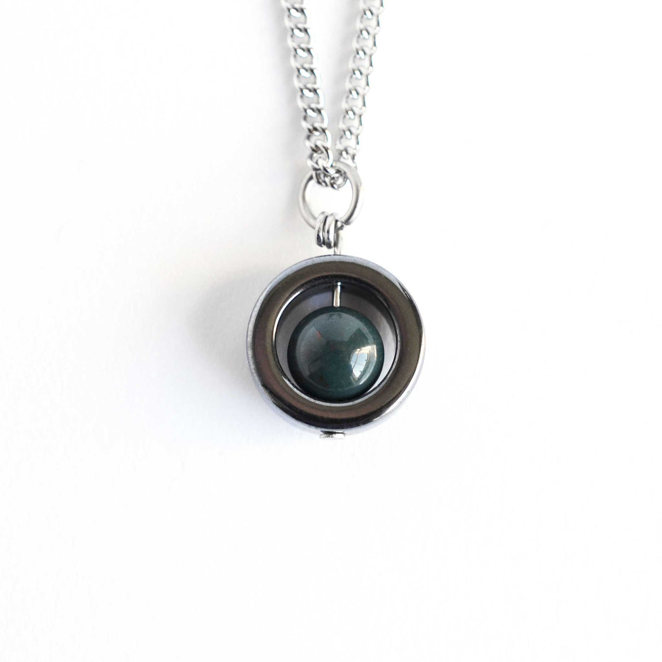 Gemstone Spinner Fidget Necklace – Little Gems Jewels